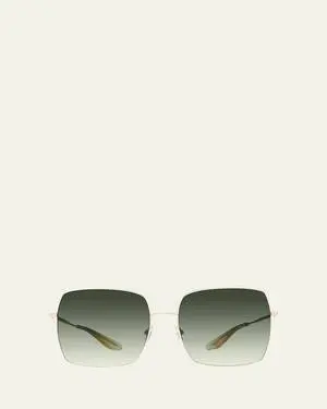 Barton Perreira Barton Perreira Folasade Square Sunglasses Green