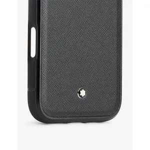 Montblanc Sartorial Iphone 16 Pro Max Leather Phone Case - Black