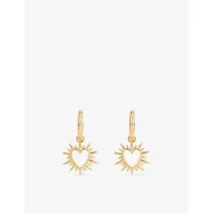 RACHEL JACKSON Electric Goddess 22ct -plated Sterling Silver Hoop Earrings