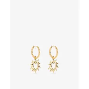 RACHEL JACKSON Electric Goddess 22ct -plated Sterling Silver Hoop Earrings