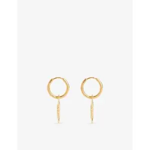 RACHEL JACKSON Electric Goddess 22ct -plated Sterling Silver Hoop Earrings