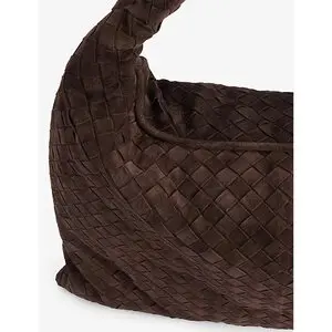 Bottega Veneta Hop Large Suede Shoulder Bag - Fondant-m Brass