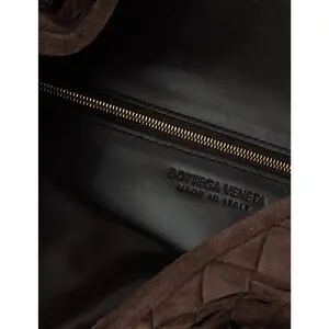 Bottega Veneta Hop Large Suede Shoulder Bag - Fondant-m Brass