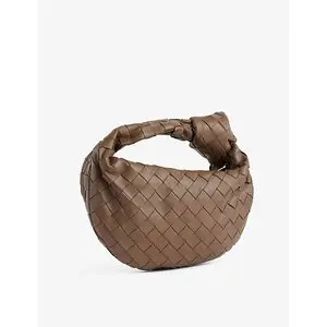 Bottega Veneta Mini Jodie Leather Hobo Bag - Pinecone-gold