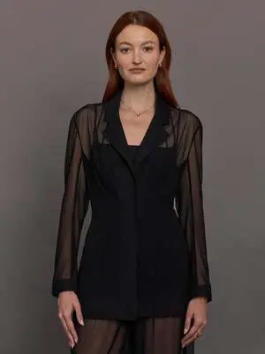 Norma Kamali Classic Single Breasted Jacket