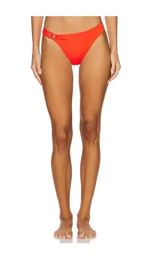 VITAMIN A Luxe Link Bikini Bottom - Poppy