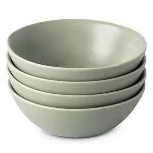 FABLE The Breakfast Bowls, Set Of 4 - Beachgrass Green