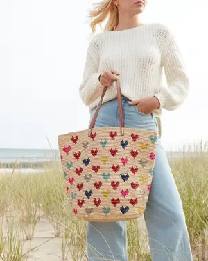 Mar Y Sol Amelie Raffia Tote