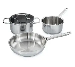 BERGHOFF Helix 5pc 18/10 Stainless Steel Cookwa Re Set - Silver