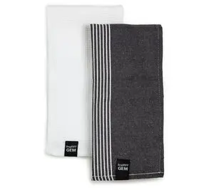 BERGHOFF Gem 100% Cotton 2 Piece Tea Towel Set - One-color