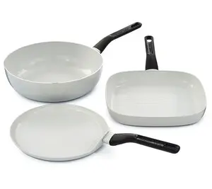 BERGHOFF Leo Glints 3pc Ceramic Nonstick Cookwa Re Set, Spirit - One-color
