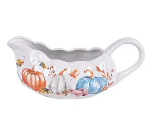 TEMP-TATIONS As Is Thanks & Giving Pumpkin Gravy Boat - One-color
