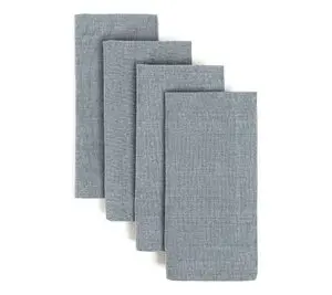 OVERANDBACK Over&back Woven Chambray Cotton Cloth Napkins, Et Of 4 - One-color
