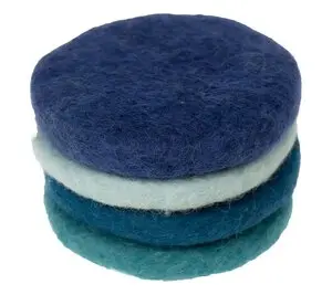GLOBAL CRAFTS Felt Macaroon Trivet & Coaster Gi Ft Set