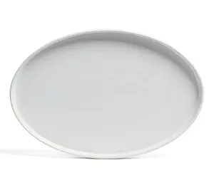 OVERANDBACK Over&back Stackable Semi-matte Stoneware Oval S Erving Platter - One-color