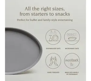 OVERANDBACK Over&back Stackable Semi-matte Stoneware Oval S Erving Platter