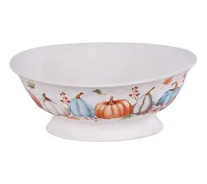 TEMP-TATIONS As Is Thanks & Giving 2-qt Pedestal Bowl - One-color