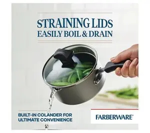 FARBERWARE Cookstart Diamondmax Straining Sauce Pan 1 Qt