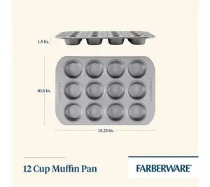 FARBERWARE Bakeware Nonstick Muffin Pan 12-cup