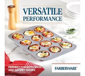 FARBERWARE Bakeware Nonstick Muffin Pan 12-cup