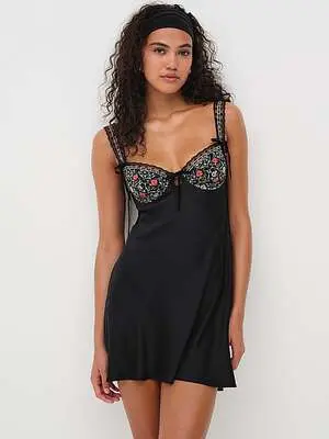 for love and lemons black slip dress Victoria'S Secret & Loretta - Designed for the romantic size:xs Wonderful Backless A-line Long fabricCode_0193