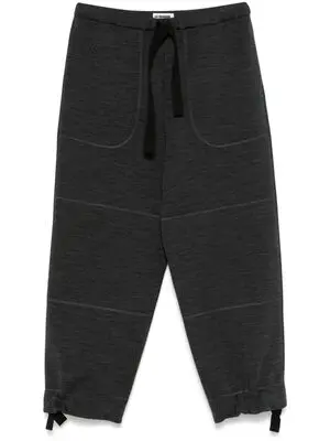 JIL SANDER Mélange-effect Trousers - Grey