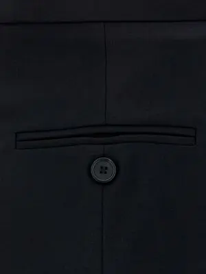 Alexander McQueen Wool Trousers - Black