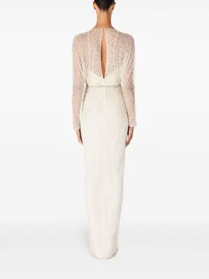 Jenny Packham Nina Embellished Maxi Dress - Neutrals
