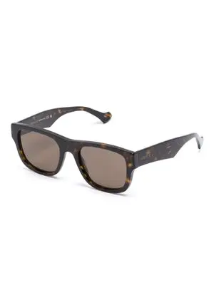 Gucci Tortoiseshell Square-frame Sunglasses - Brown