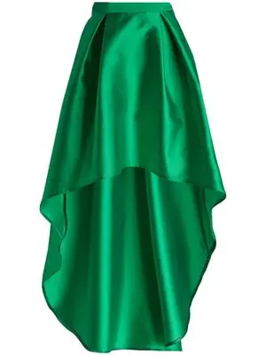 SIMONA CORSELLINI Pleated Asymmetrical Skirt