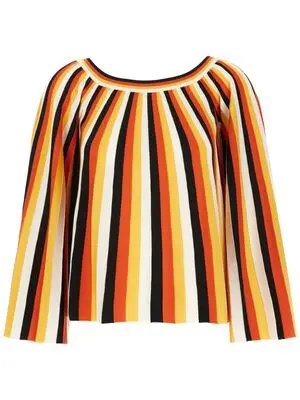Chloé Striped Wool Blouse