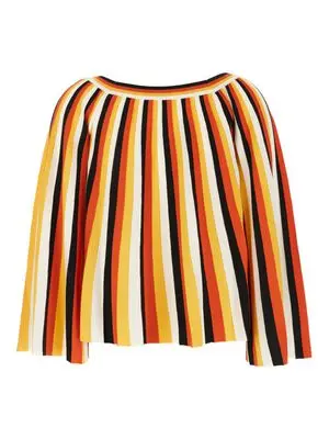 Chloé Striped Wool Blouse