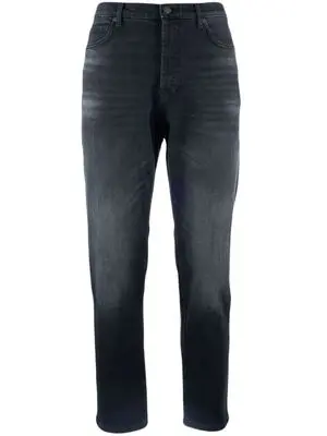 Hugo Logo-patch Tapered Jeans - Black