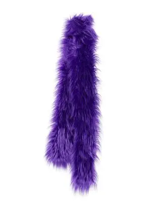 Ruslan Baginskiy Logo-patch Faux-fur Scarf - Purple