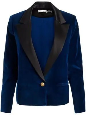 Alice + Olivia Velvet Blazer