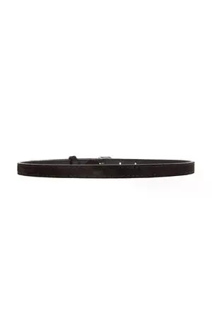 TOTEME Thin Suede Trouser Belt - Espresso