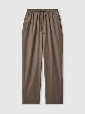REISS Riley Wool-blend Tapered Trousers