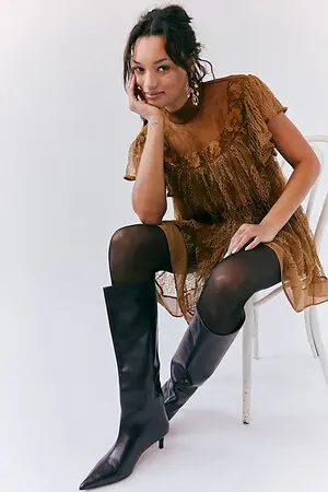 Free People Starry Eyed Mini Dress In Bronze Brown - 29% Off | Editorialist