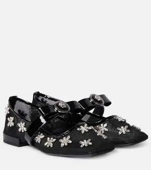 Versace Textured Flats For Women