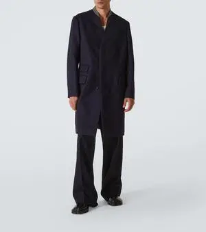 MAISON MARGIELA Wool Coat - Blue
