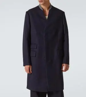 MAISON MARGIELA Wool Coat - Blue