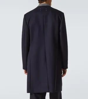 MAISON MARGIELA Wool Coat - Blue