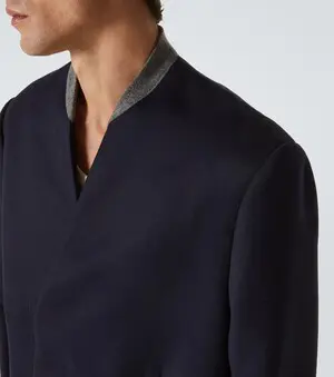 MAISON MARGIELA Wool Coat - Blue