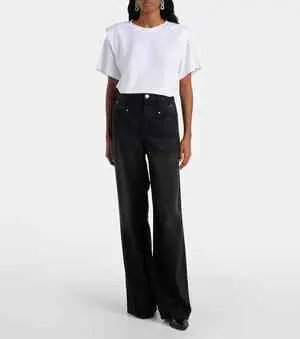 Isabel Marant Étoile Lemony Wide-leg Jeans - Black