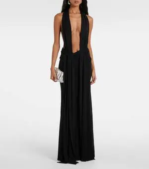 Christopher Esber Trapeze Draped Jersey Gown
