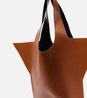 Coperni Star Leather Tote Bag - Brown