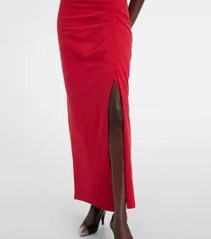 Isabel Marant Étoile Nadela Cotton Jersey Maxi Dress - Red
