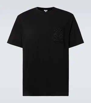 Loewe Anagram Cotton T-shirt - Black