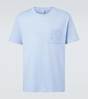 Loewe Anagram Cotton T-shirt - Blue