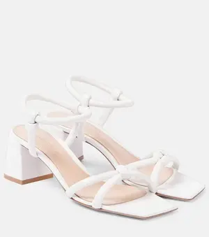 GIANVITO ROSSI Leather Sandals - White